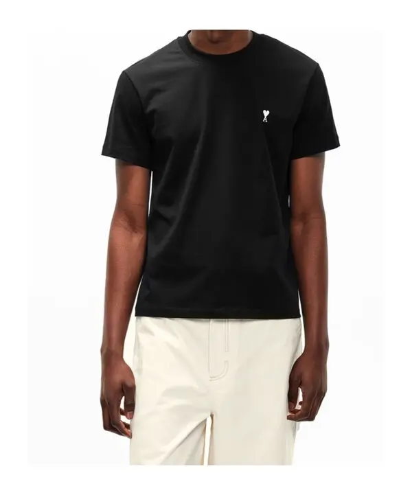 AMI Paris Logo Short-sleeved T-shirt - Black