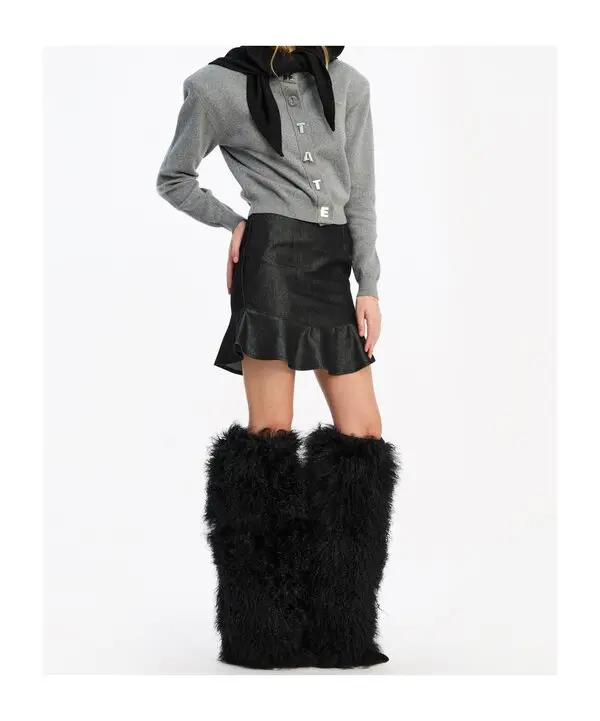ROTATE BY BIRGER CHRISTENSEN Long Sleeve Knit Cardigan