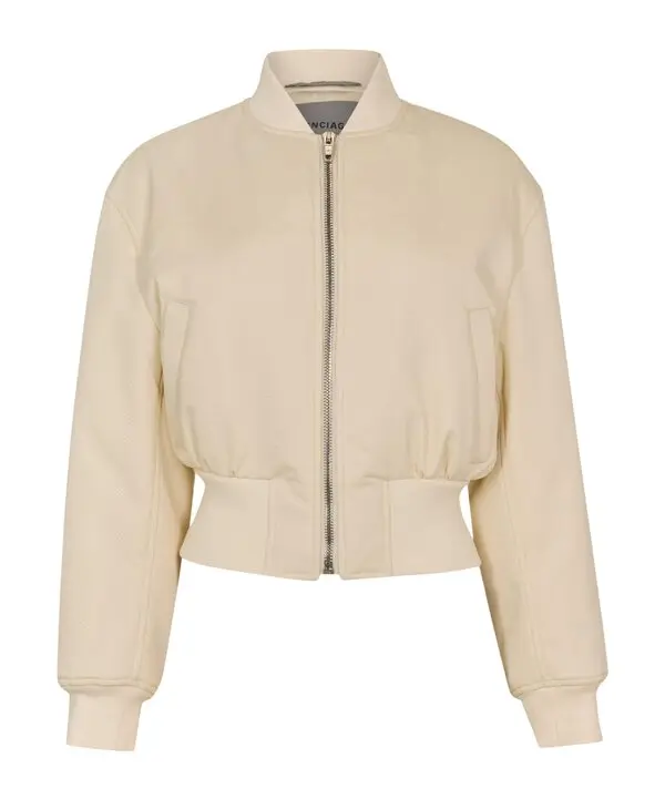 Balenciaga Cropped Jacket - Nude