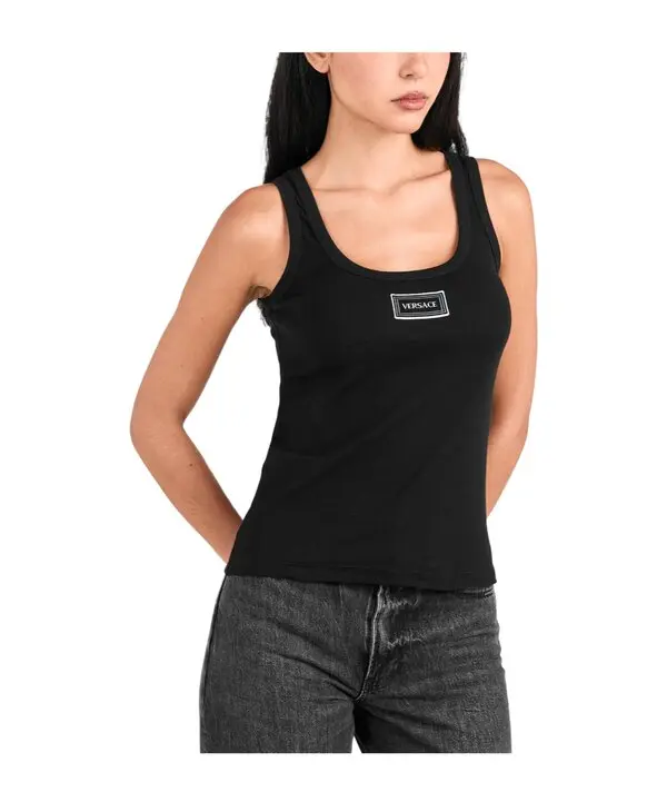 Versace Sleeveless Ribbed Tank Vest