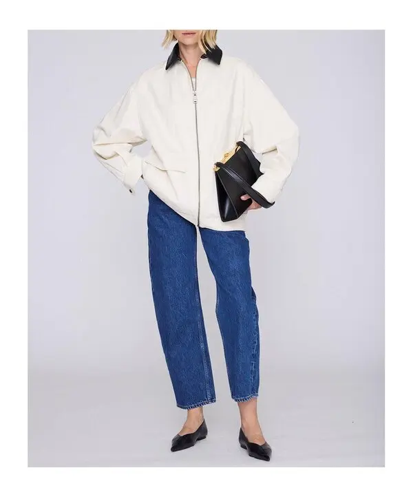 ANINE BING Collared Zip-up Jacket