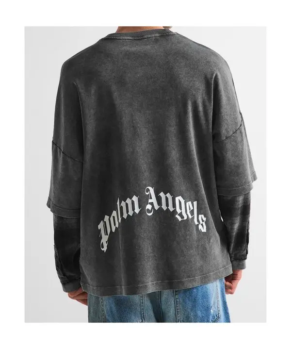 Palm Angels Printed Long-sleeved T-shirt