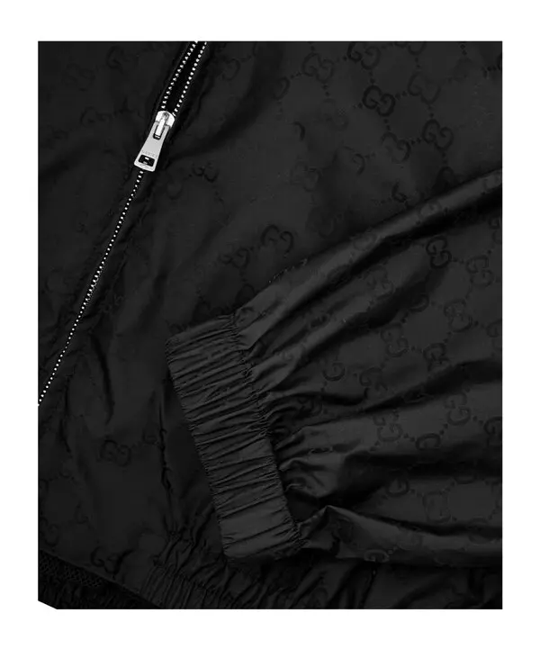 Gucci Monogram Hooded Zip-up Jacket