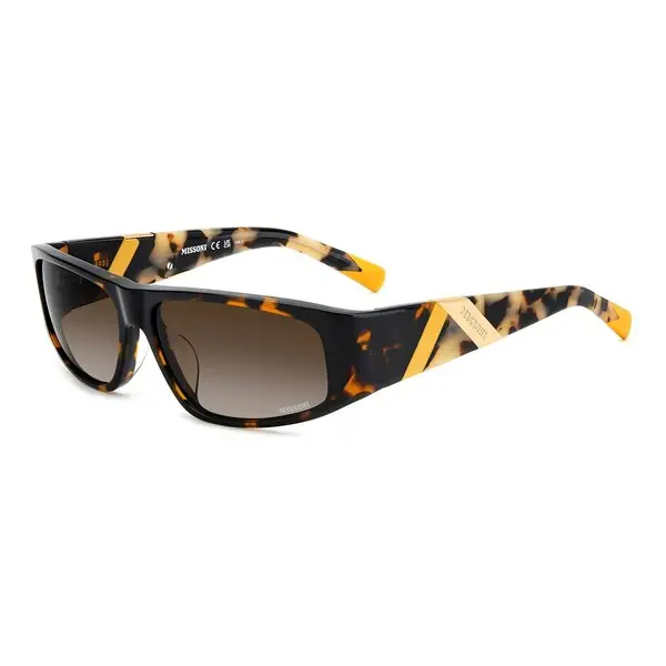 Missoni Tortoiseshell And Geometric Pattern Detail Sunglasses