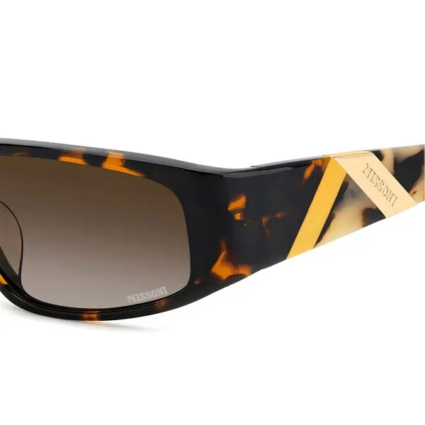Missoni Tortoiseshell And Geometric Pattern Detail Sunglasses