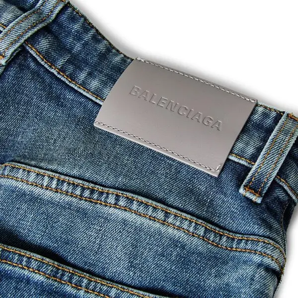 Balenciaga High-waist Slim Jeans With Vintage Wash