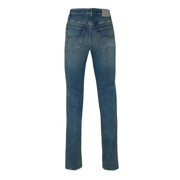 Balenciaga High-waist Slim Jeans With Vintage Wash
