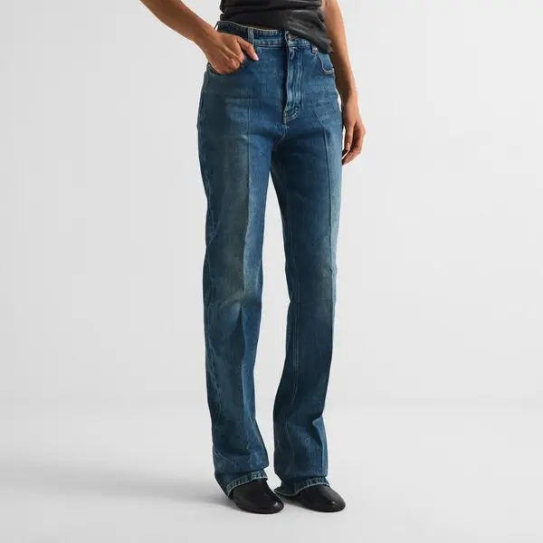 Balenciaga High-waist Slim Jeans With Vintage Wash