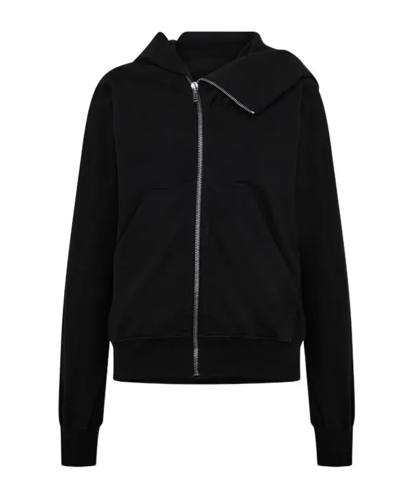 Rick Owens Zippered Hoodie - Black