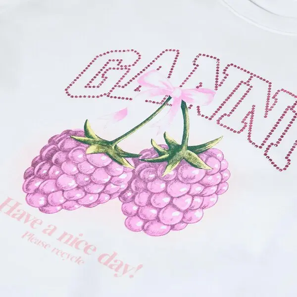 GANNI Logo Print T-shirt