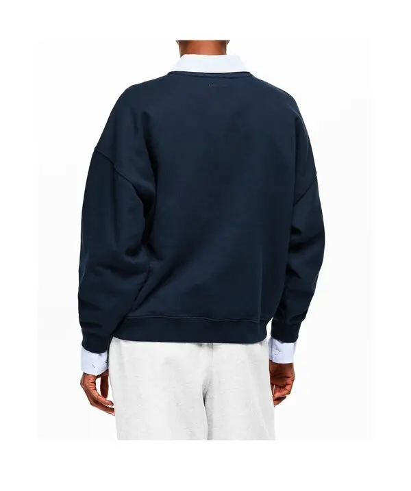 ANINE BING Crew Neck Long Sleeve Sweatshirt With Logo