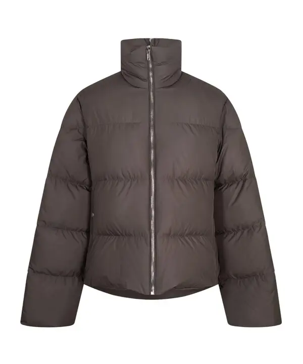 Rick Owens Down Jacket With Stand Collar