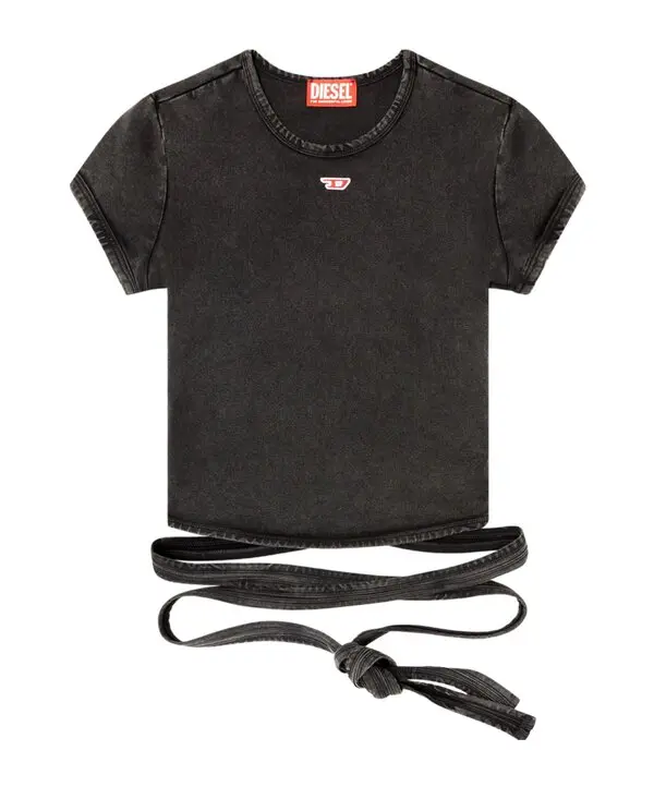 DIESEL® Solid Color Short Sleeve Top