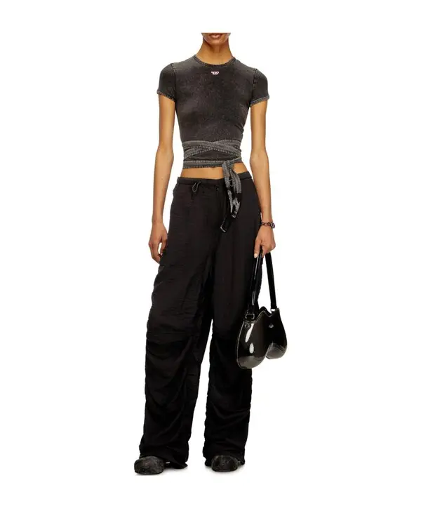 DIESEL® Solid Color Short Sleeve Top