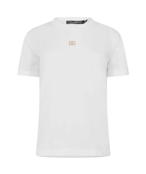 Dolce & Gabbana Embellished Logo T-shirt