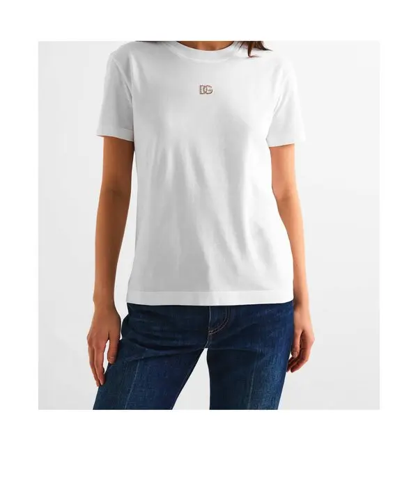 Dolce & Gabbana Embellished Logo T-shirt