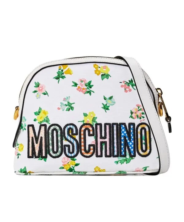 Moschino Logo Zipper Shoulder Bag