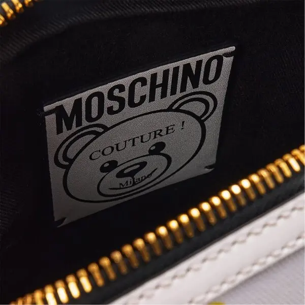 Moschino Logo Zipper Shoulder Bag