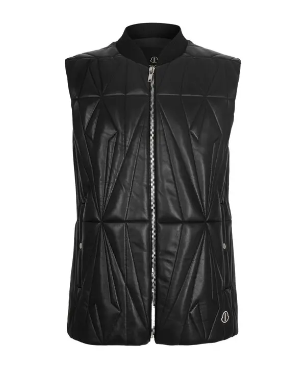 Rick Owens Geometric Pattern Gilet