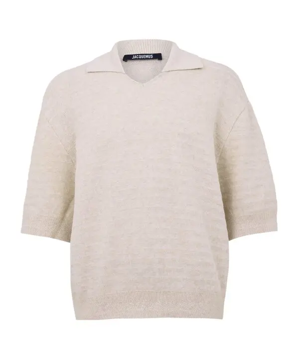 Jacquemus Short-sleeved Knit Polo Shirt