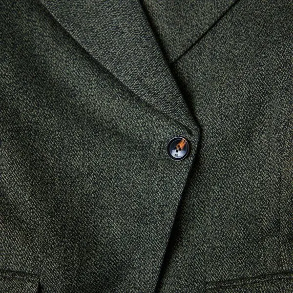 GANNI Fitted Blazer With Notched Lapel