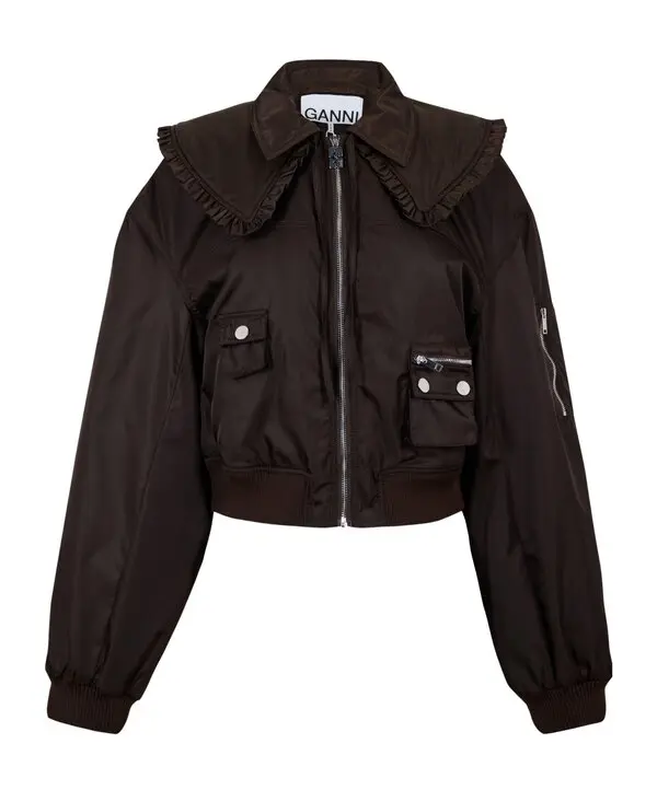 GANNI Short Flight Jacket
