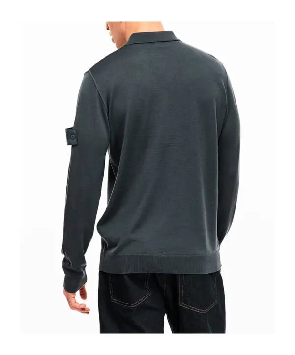 Stone Island Ghost Long Sleeve Polo Shirt