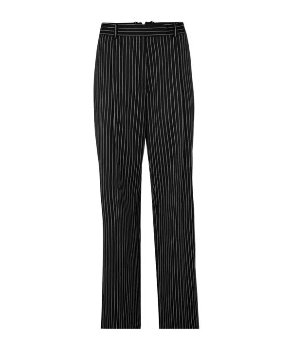 TOM FORD Striped Tailored Straight Leg Trousers