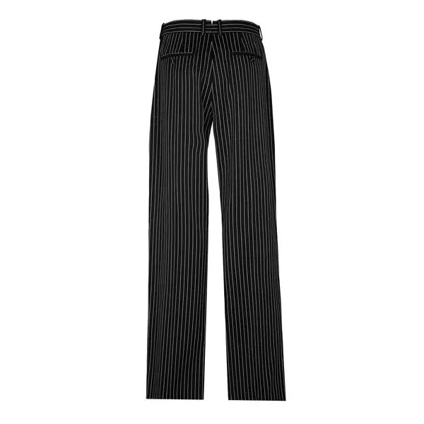 TOM FORD Striped Tailored Straight Leg Trousers