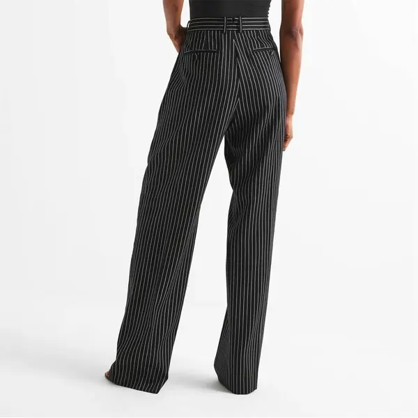 TOM FORD Striped Tailored Straight Leg Trousers