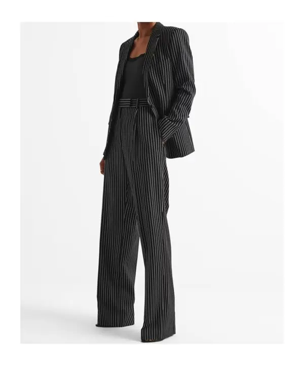 TOM FORD Striped Tailored Straight Leg Trousers