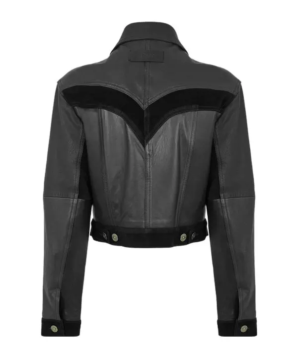Versace Leather Slim Blouson Jacket