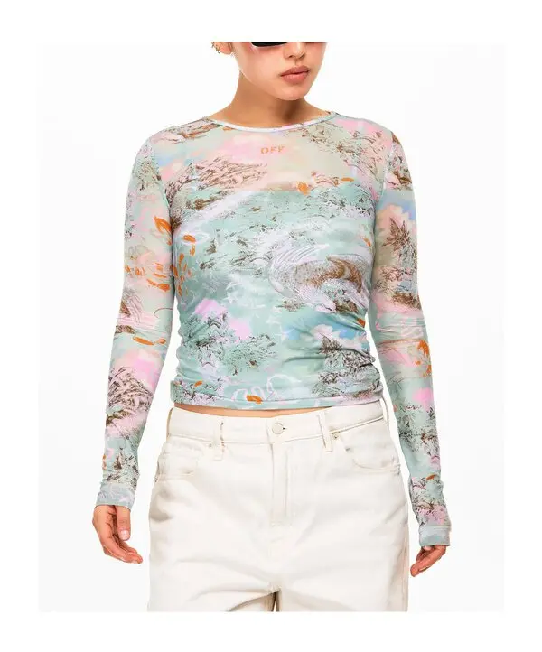 Off-White Double-layer Fabric Top