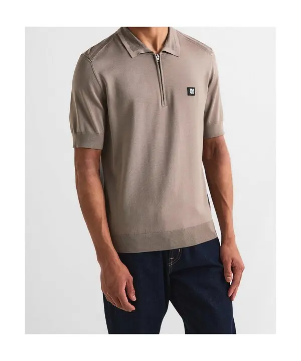 Hugo Boss Short-sleeved Zip-up Polo Shirt