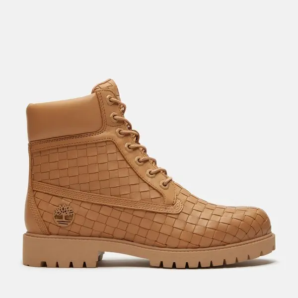 Timberland 6-inch Woven Leather Lace-up Boots