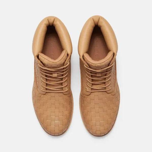 Timberland 6-inch Woven Leather Lace-up Boots