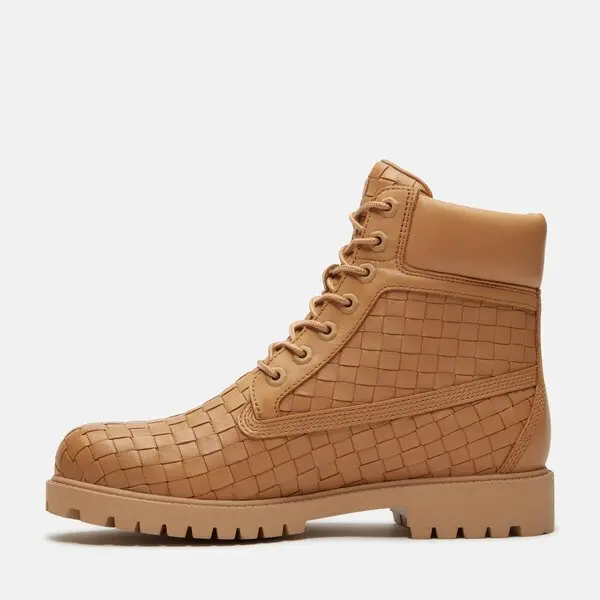 Timberland 6-inch Woven Leather Lace-up Boots