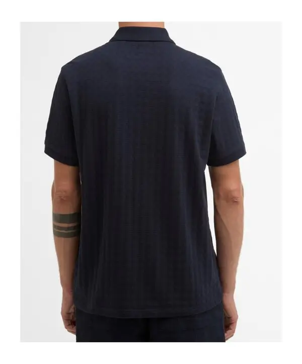 Barbour Zippered Short-sleeved Polo Shirt - Black