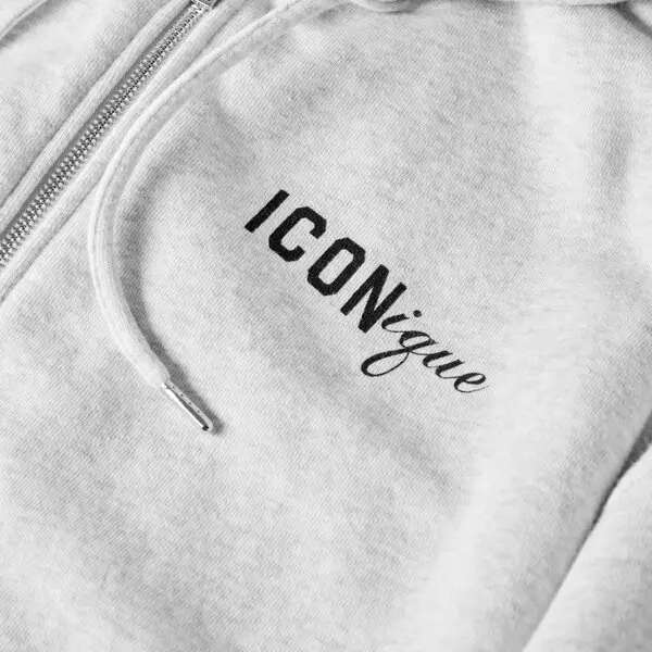 Dsquared2 Classic Zip-up Hoodie - White