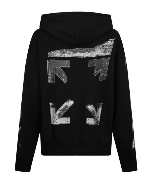 Off-White Front Zip-up Sweatshirt