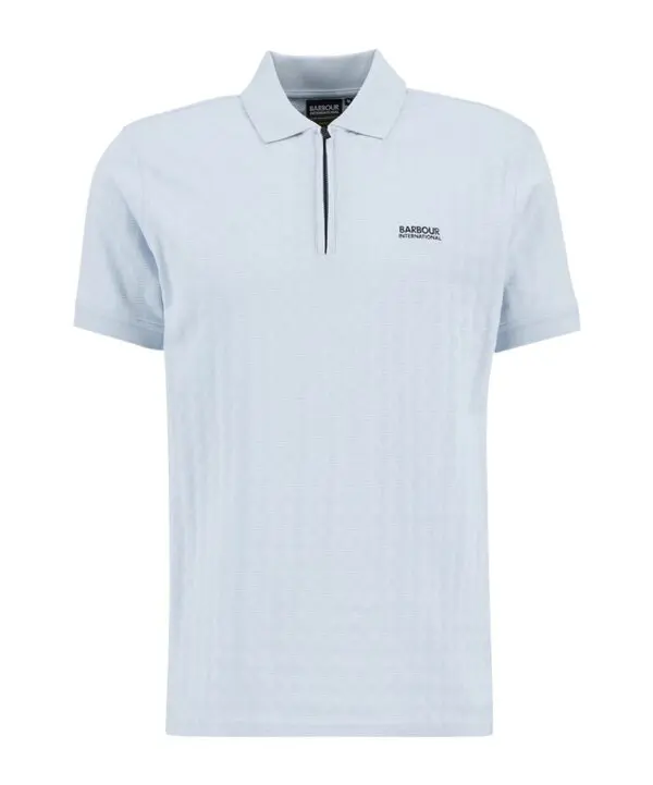 Barbour Zippered Short-sleeved Polo Shirt - White
