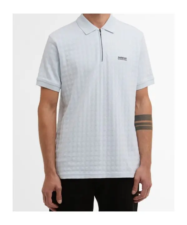 Barbour Zippered Short-sleeved Polo Shirt - White