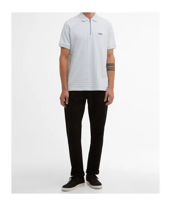 Barbour Zippered Short-sleeved Polo Shirt - White