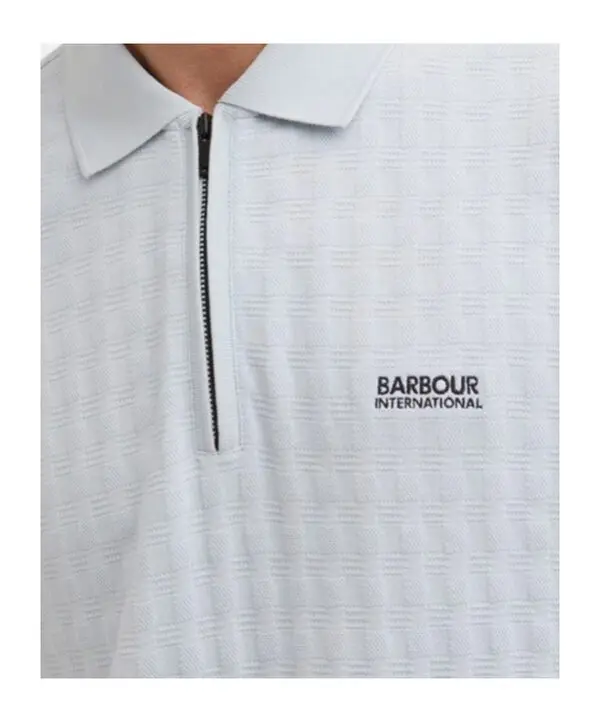 Barbour Zippered Short-sleeved Polo Shirt - White