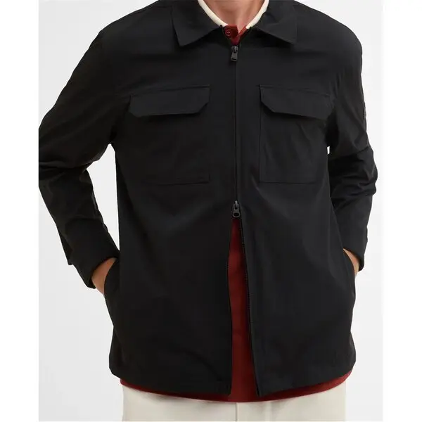 Barbour Zippered Long-sleeved Casual Jacket