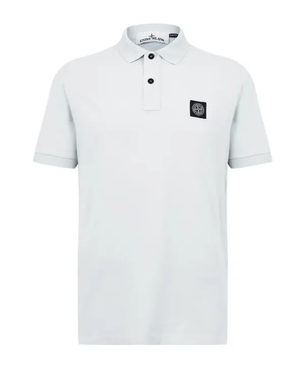 Stone Island Cotton Compass Logo Polo Shirt