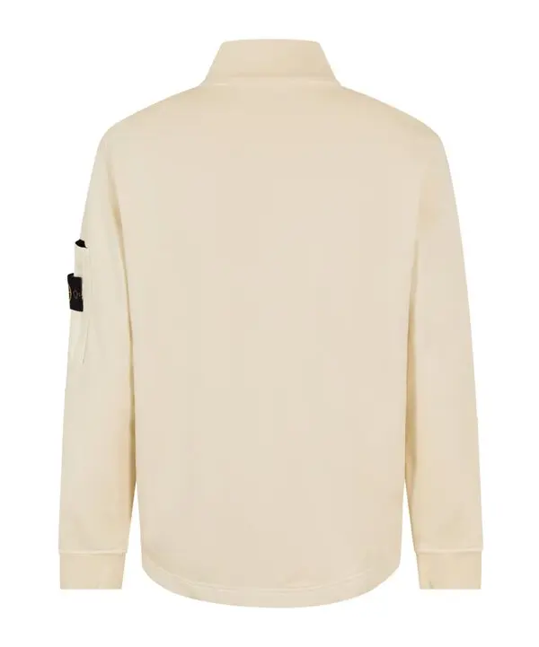 Stone Island Logo Zip-up Sweatshirt