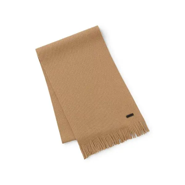 Hugo Boss Albas Wool Logo Scarf