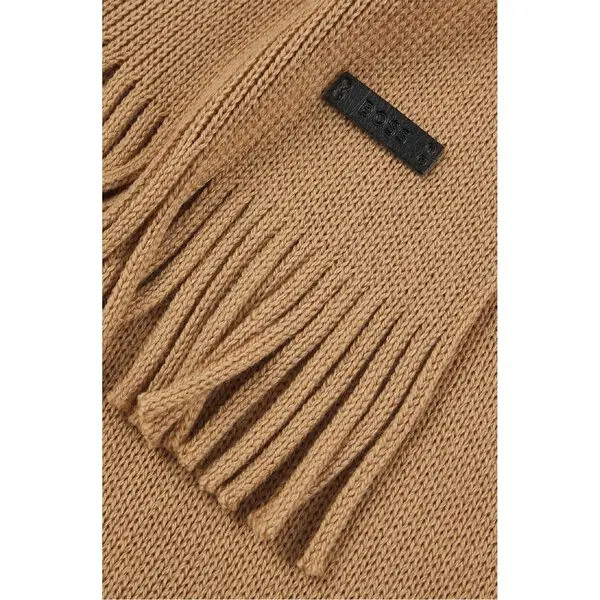 Hugo Boss Albas Wool Logo Scarf