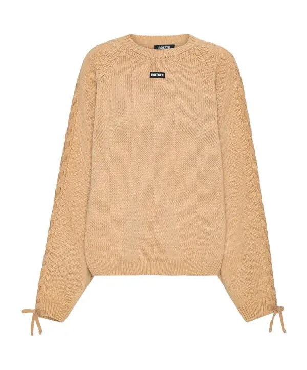 ROTATE BY BIRGER CHRISTENSEN Logo Detail Knit Top - No